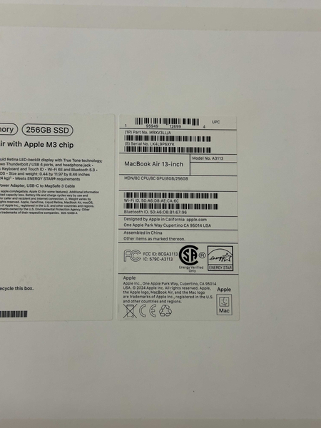 MacBook Air M3 в идеальном состоянии, 100% емкость