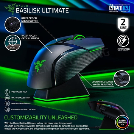 Топ! (2в1) Док Станция+Беспроводная мышка/мышь Razer Basilisk Ultimate