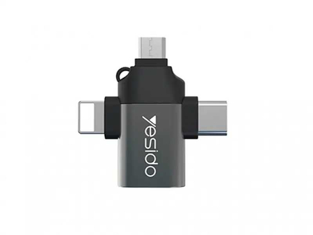 Yesido GS15 USB 3.0 TypeC Micro USB Lightning для смартфонов Адаптер