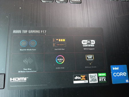 Asus TUF gaming f17