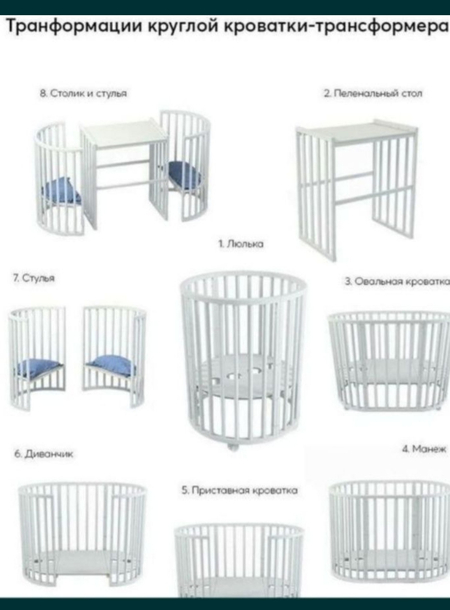 Детская кроватка-трансформер новая