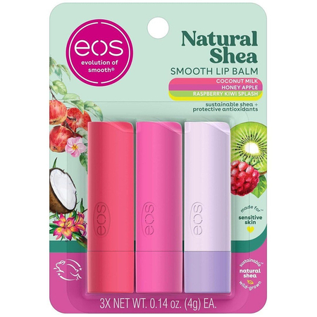 Натуральный бальзам для губ eos Shea, медовое яблоко, кокосовое молоко