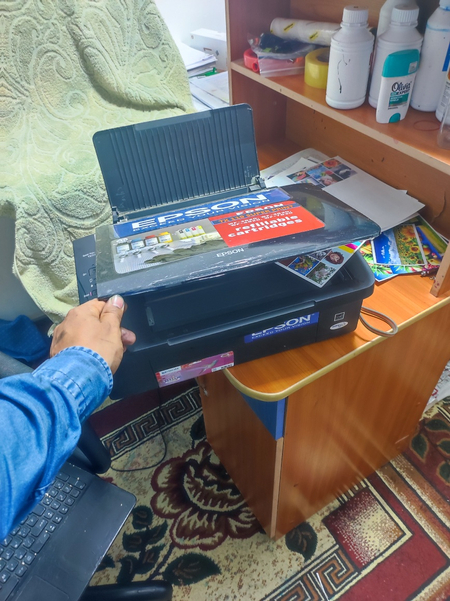 Epson L 119 tiniq tez ishlidii prabegi 500 ta, dyuz 100% idialni