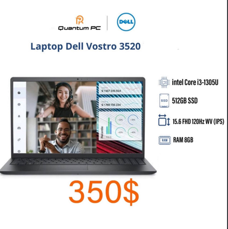 Dell Vostro i3-1305u/8GB/512GB/15.6FHD WV 120Hz
