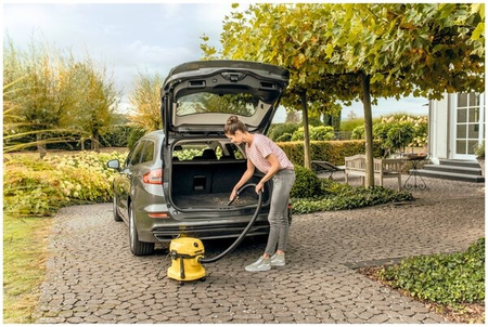 Хозяйственный пылесос KARCHER WD 2 Plus V-12/4/18, 1000 Вт, черный/жел