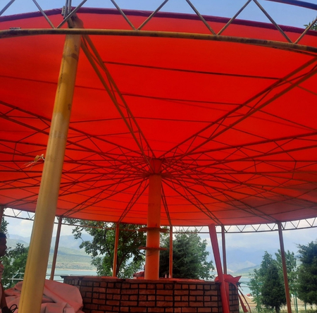 Тент банер установка киламиз бассейн йопамиз канструксияси билан