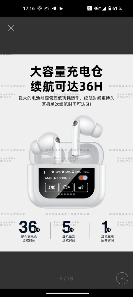 Наушники Airpods с экраном! Под заказ