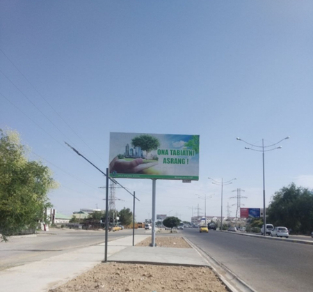 Jizzaxda bilbord xizmatlari Услуги рекламной на Джизак
