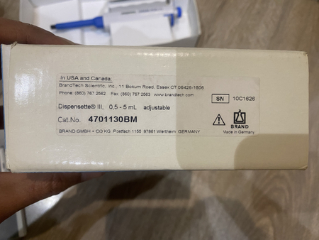* дозаторы для химии Brand Dispensette S, Analog, 1-10 мл, с клапаном