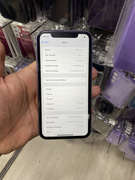 Iphone 11 64 GB pruple