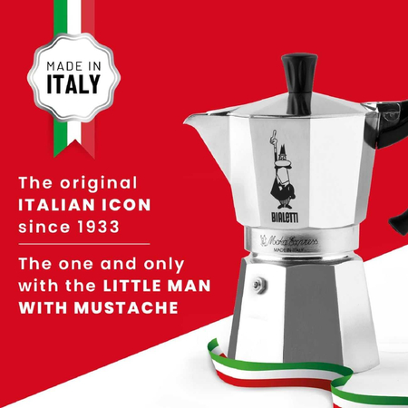 Гейзерная кофеварка Bialetti Moka Express 6 Cup! Новая в коробке!