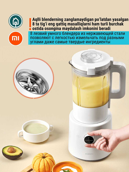 Умный блендер Xiaomi Mi Smart Blender версия Global с функцией нагрева