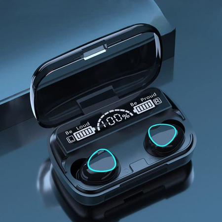 M10 Airpods powerbank fonar newest V5.3 simsiz quloqchin