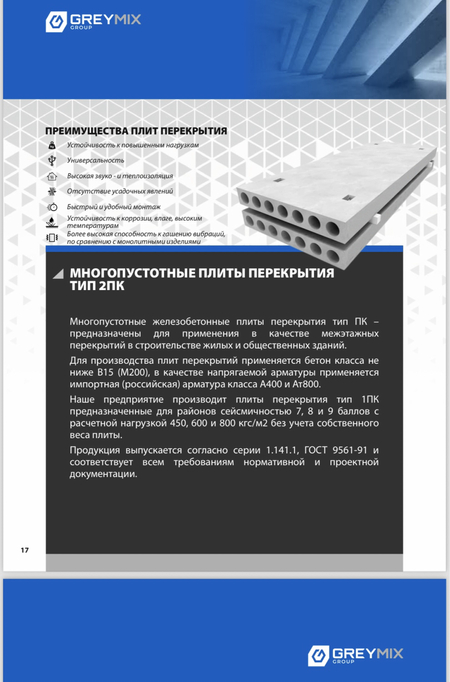 Плита перекрытия