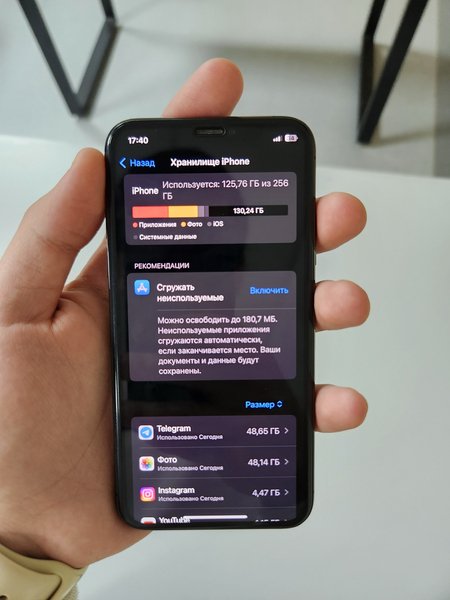 Iphone xs 256gb black