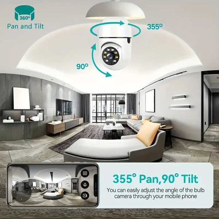 РАСПРОДАЖА!!! Умная WiFi Камера в Форме Лампочки