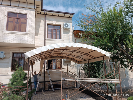 Сетка сойа учун баннер тент установка