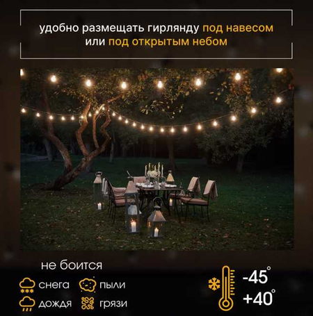 Ретро гирлянда для дома и сада Полный комплект из первых рук
