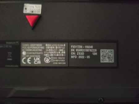 Asus tuf gaming core i5 12450