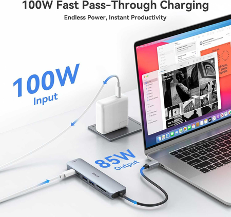 MOKiN USB-C Hub Adapter for MacBook Pro/ Air 7 in 1