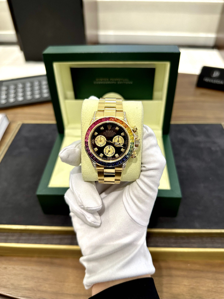 Rolex Cosmograph Daytona 40mm Yellow Gold CUSTOM RAINBOW