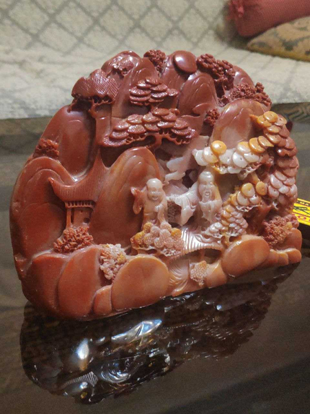 Китайская каменная Статуэтка ShouShan