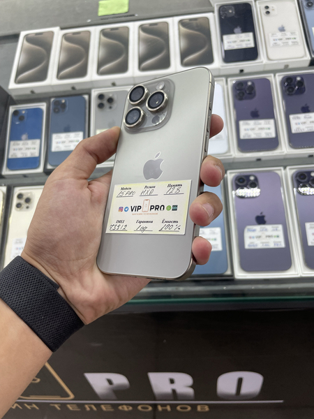 Iphone 15 pro 128 Gb Natural titan 100%