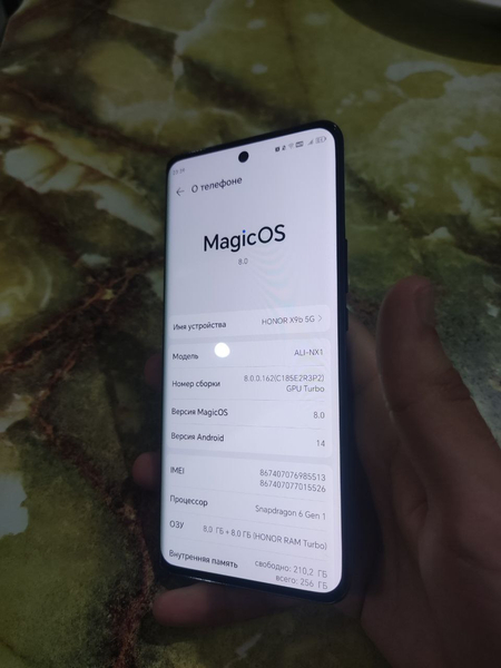 Honor x9b 5G 8+8/256gb turbo ram