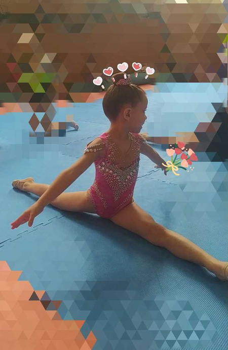 Купальник для художественной гимнастики 5-7 лет, рост 122-132