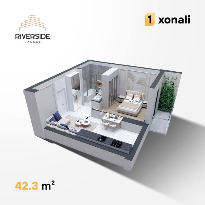 ЖК Riverside Palace скидка на две квартиры по 600$ за 1м2