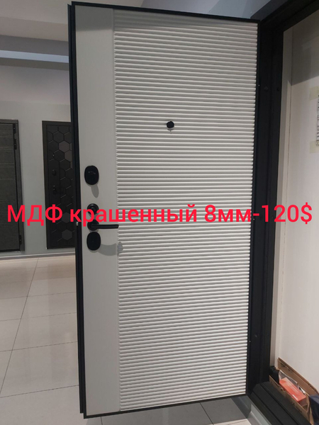Обшивка старых железных дверей МДФ панелями , замена замков