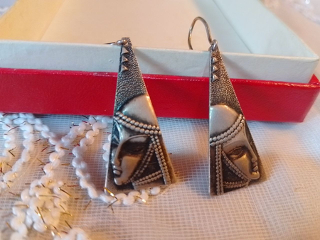 Серьги из мельхиора