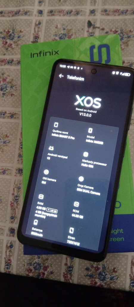 Infinix smart 8pro     xolati: yangi