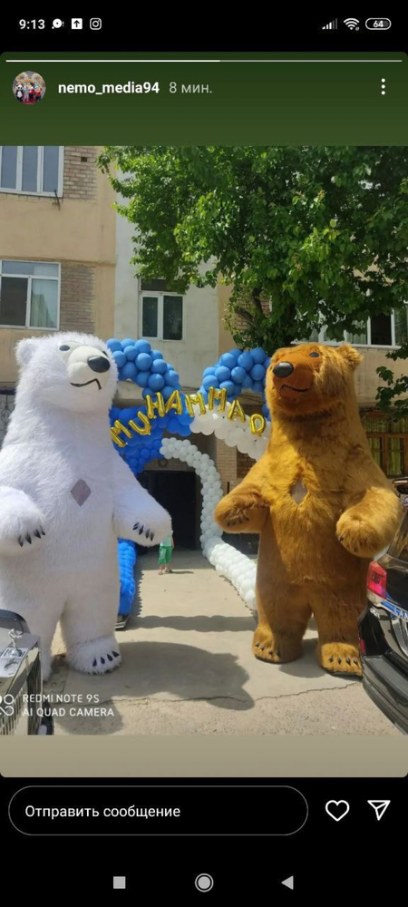 Ayiqlar xizmati tug’ilgan kun va raddom
