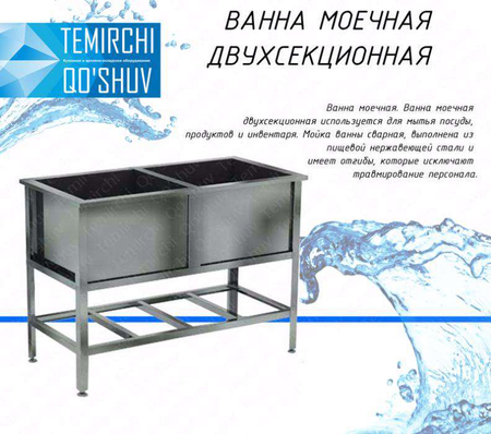 Ванна (мойка) для кухни из нержавеющей стали