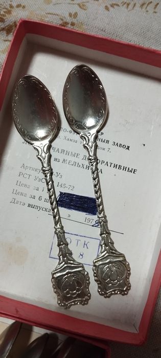 Продается чайные ложки, мельхиор