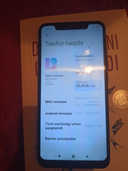 Redmi not 6 pro 4/64