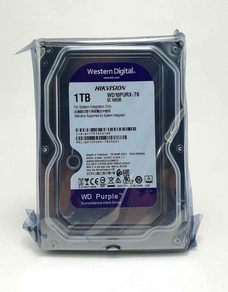 Жёсткие диски. HDD WD PURPLE 1TB. 2TB/3TB/4TB/6TB/8TB/10TB
WD HDD 12TB