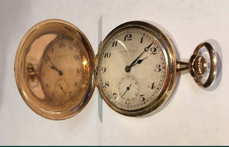 Золотые часы антиквариат 1910 год.