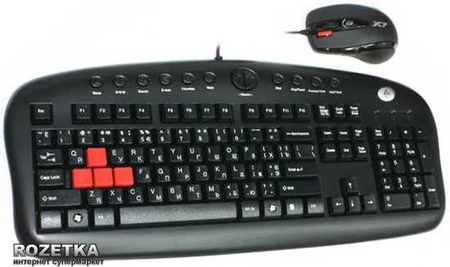 Игровая клавиатура + мышь A4-Tech KX-2810BK 