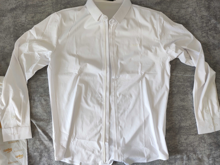 Рубашка zegna 3xl 52 на рост:176см белоснежный цвет рубашка на молнии