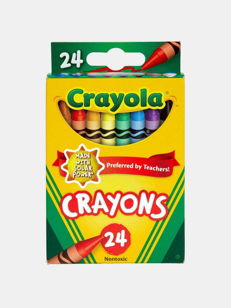 Классические мелки CRAYOLA для детей с разными цветами, 24 шт