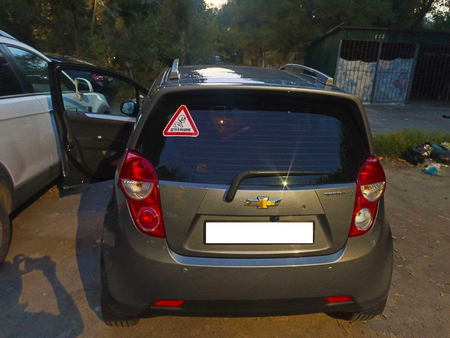 Chevrolet Spark 2021 пробег 35000 AT(мокрый асфальт)