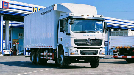 SHACMAN L3000 Evro 5   7.5m furgon 6ta o'zgarish Gaz  Metan 100