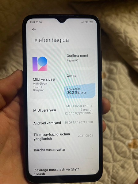 Xiaomi Redmi 9C Arzon tel