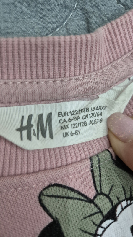 Платье-свитшот H&M на 6-8 лет, 122-128 см