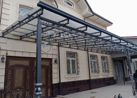 Перила навес дарвоза.