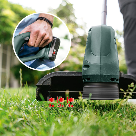 Аккумуляторный триммер (мотокоса,мотокаса,леска) BOSCH GRASSCUT 18-230