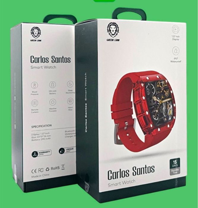 Original Green Lion Carlos Santos Smart Watch