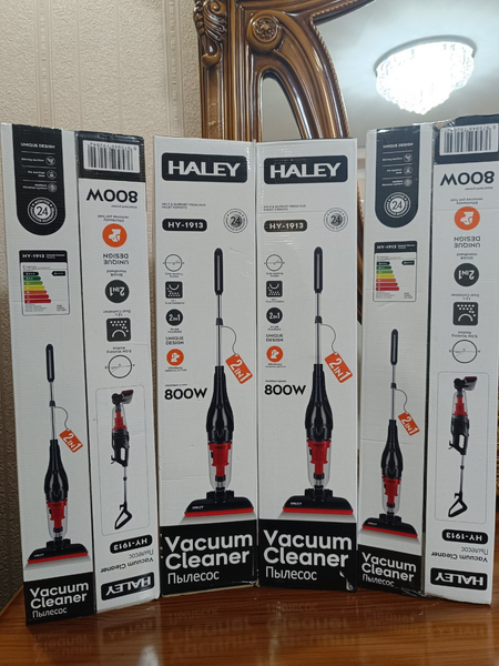 Пылесос фирма HALEY очень лёгкий, удобная, нужная вещь. Мощный матор.